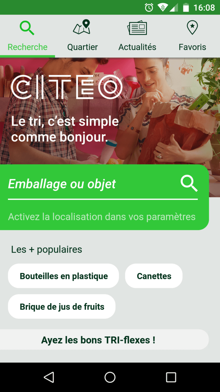 Citéo l'appli de tri des déchets | Ma Planète Zéro Déchet
